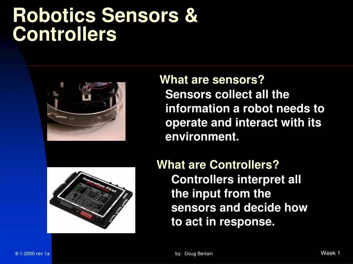PPT - Robotics Sensors & Controllers PowerPoint Presentation, free download - ID:6008634