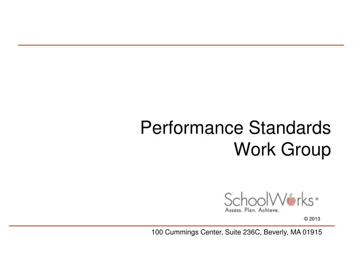 PPT - Performance Standards Work Group PowerPoint Presentation, free ...