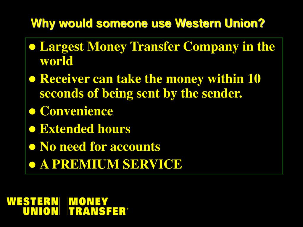 PPT - WESTERN UNION FINANCIAL SERVICES INTERNATIONAL PowerPoint ...