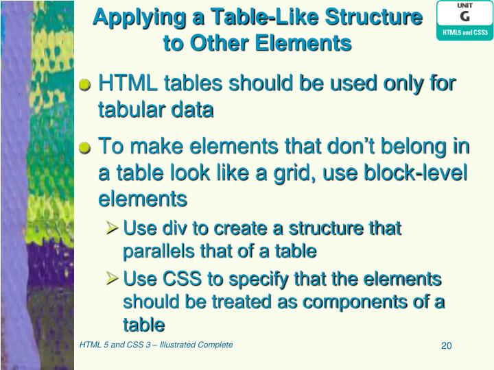 PPT - HTML5 and CSS3 Illustrated Unit G: Organizing Content with Lists ...
