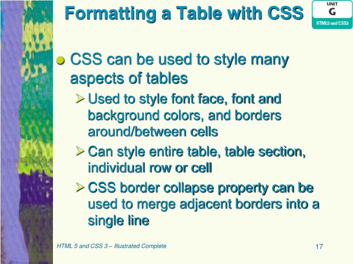 PPT - HTML5 and CSS3 Illustrated Unit G: Organizing Content with Lists ...