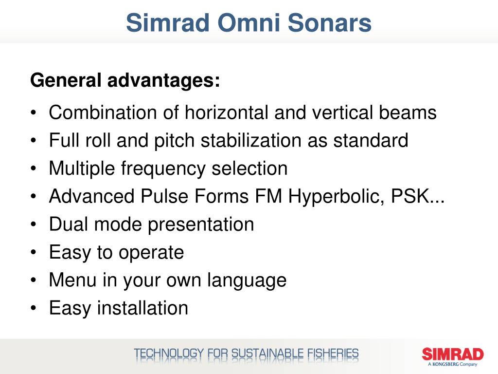 PPT - New Simrad sonar SX90 Low frequency sonar PowerPoint Presentation ...