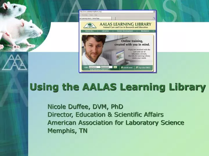 PPT - Using the AALAS Learning Library PowerPoint Presentation, free ...