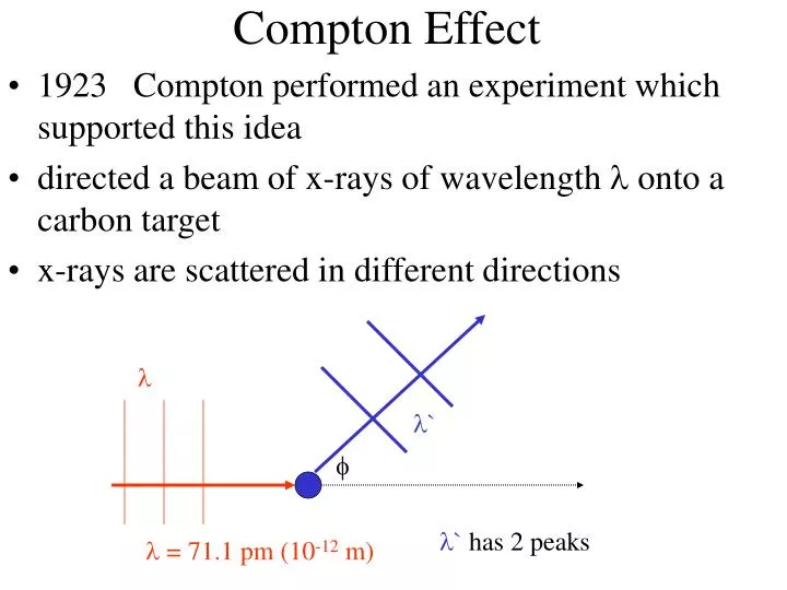 PPT - Compton Effect PowerPoint Presentation, free download - ID:6010201