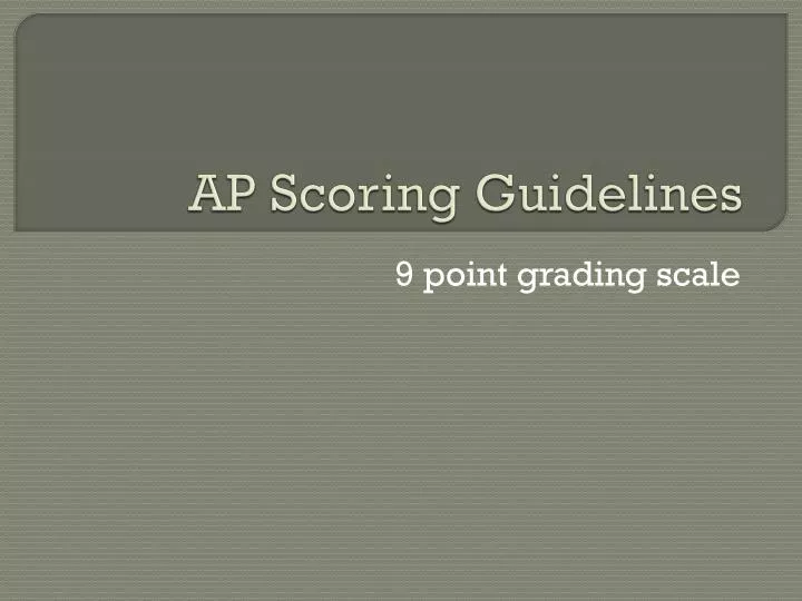 PPT - AP Scoring Guidelines PowerPoint Presentation, free download - ID ...