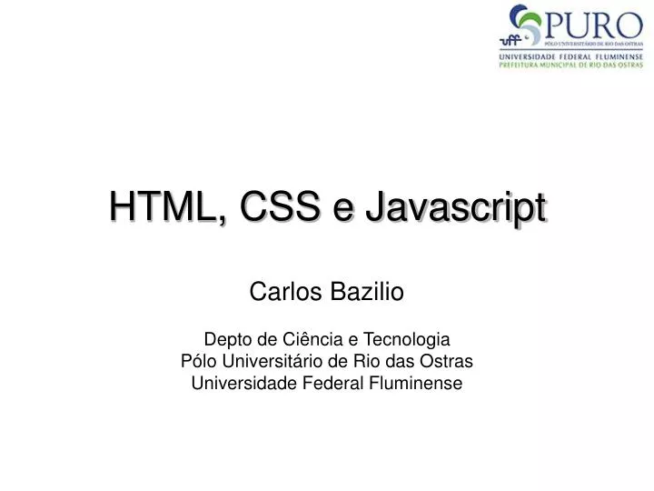 Ppt Html Css E Javascript Powerpoint Presentation Free Download