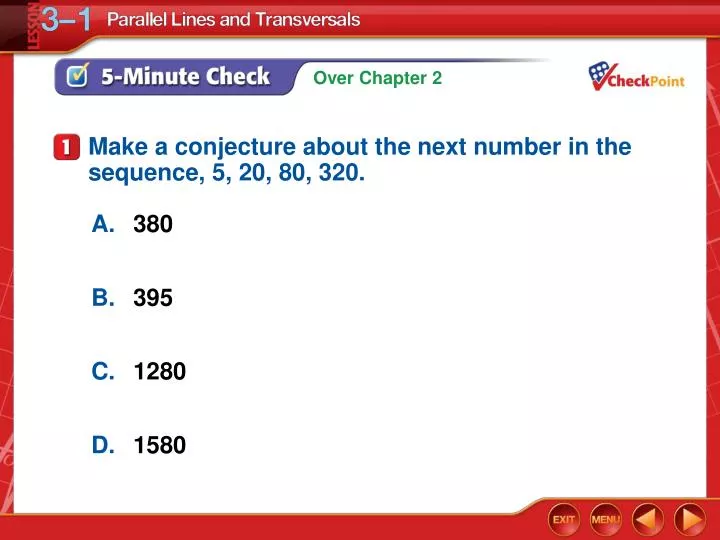 PPT - 5-Minute Check 1 PowerPoint Presentation, free download - ID:6011265
