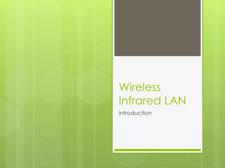 PPT - Wireless Infrared LAN PowerPoint Presentation, free download - ID ...
