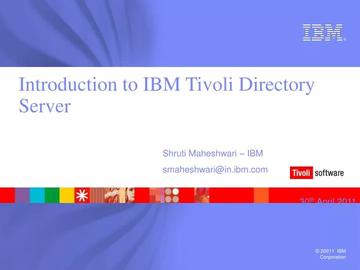 PPT - Introduction to IBM Tivoli Directory Server PowerPoint ...