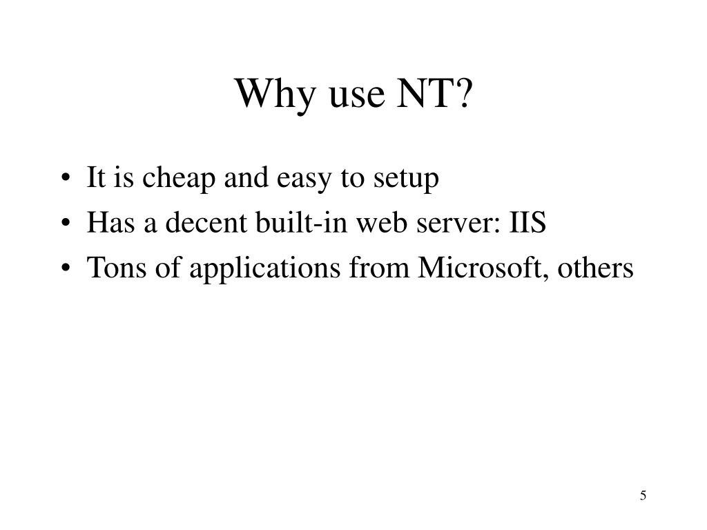 PPT - Designing an NT-based Intranet PowerPoint Presentation, free ...