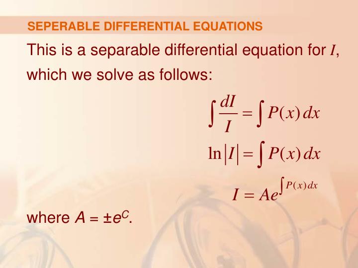 PPT - DIFFERENTIAL EQUATIONS PowerPoint Presentation - ID:6012943