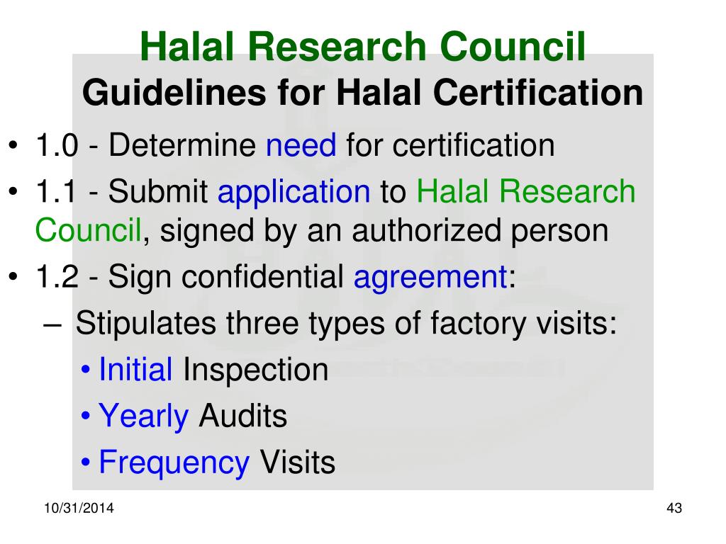PPT - HALAL PRODUCTION REQUIREMENTS for Food Industry PowerPoint ...
