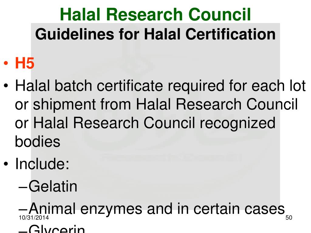 PPT - HALAL PRODUCTION REQUIREMENTS for Food Industry PowerPoint ...