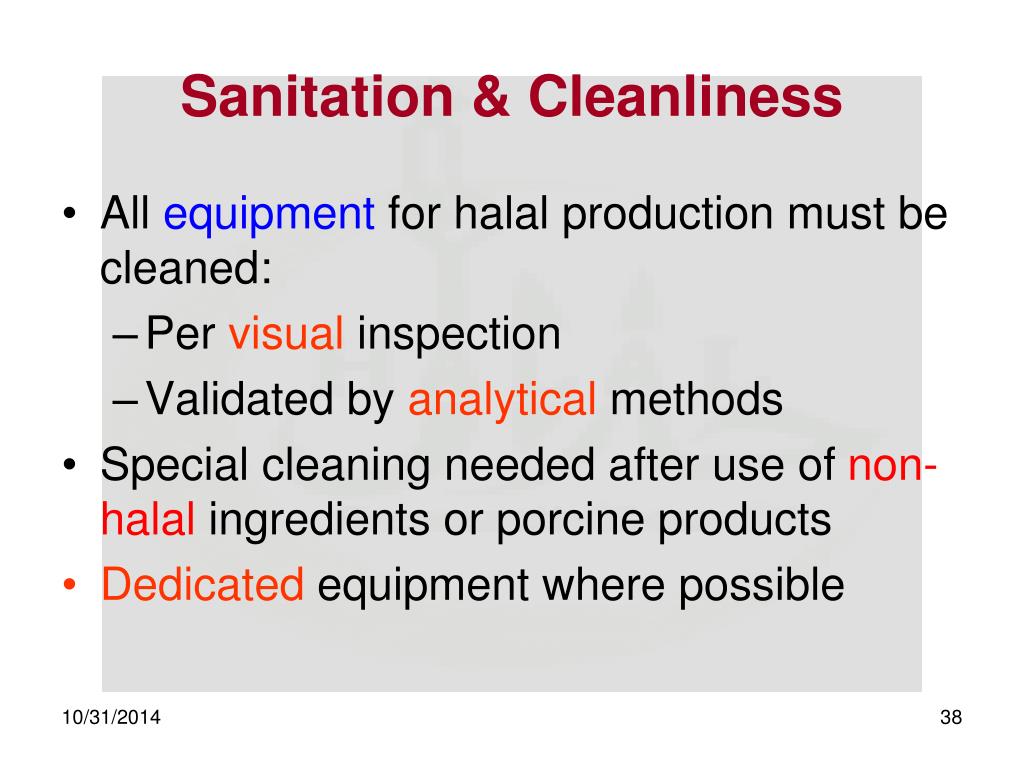 PPT - HALAL PRODUCTION REQUIREMENTS for Food Industry PowerPoint ...