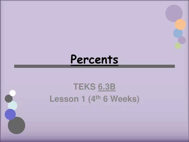 PPT - Percents PowerPoint Presentation, free download - ID:6013234