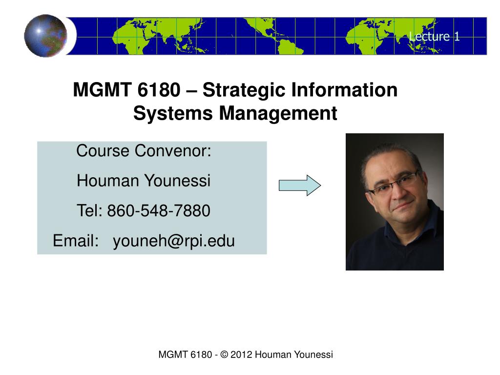 PPT - MGMT 6180 – Strategic Information Systems Management PowerPoint ...