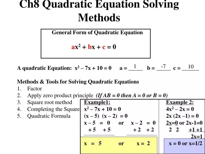 Solving Quadratic Equation By Graphing Ppt Tessshebaylo