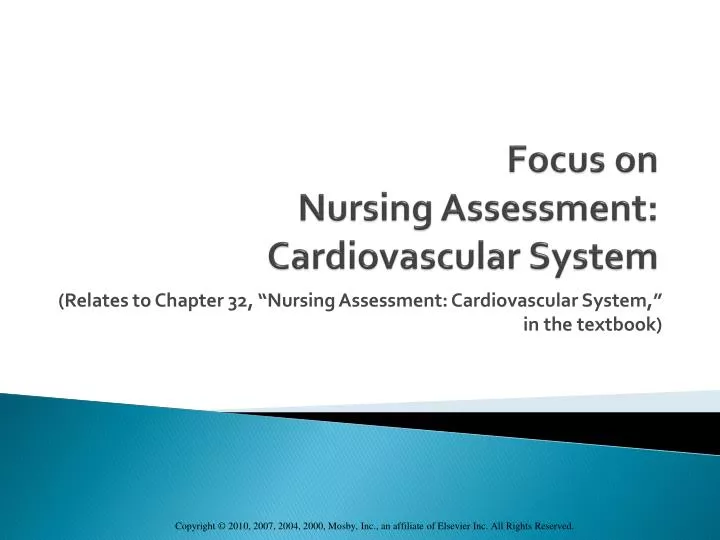 PPT - Focus on Nursing Assessment: Cardiovascular System PowerPoint ... PPT - Focus on Nursing Assessment: Cardiovascular System PowerPoint ...
