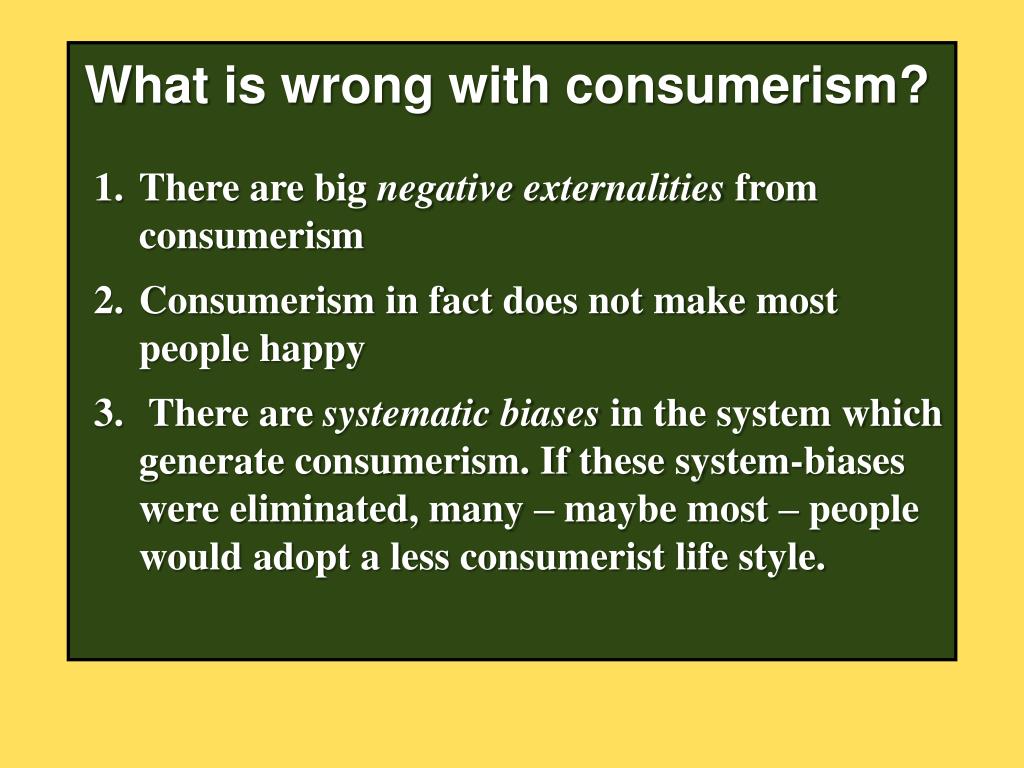 PPT - Sociology 125 Lecture 8 Thursday, September 27 Consumerism ...