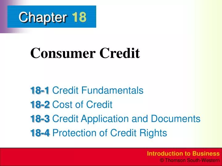 PPT - Consumer Credit PowerPoint Presentation, free download - ID:6014153