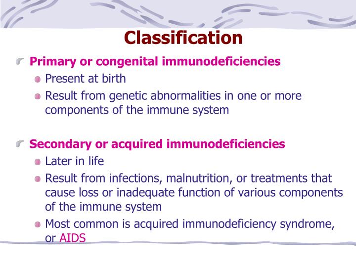 PPT - Congenital and acquire Immunodeficiency PowerPoint Presentation ...