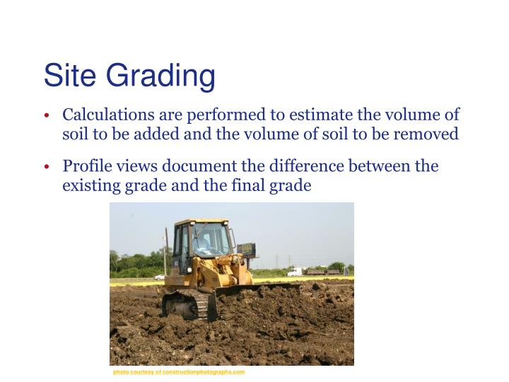 PPT - Site Grading PowerPoint Presentation - ID:6014670