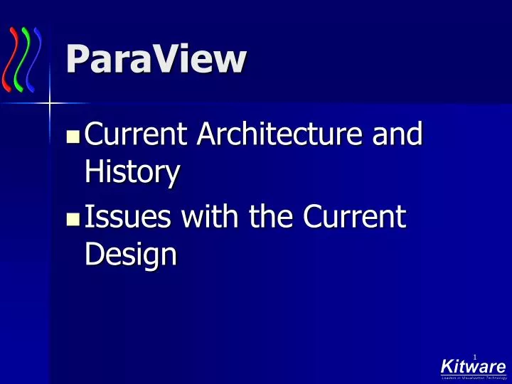 PPT - ParaView PowerPoint Presentation, free download - ID:6016210