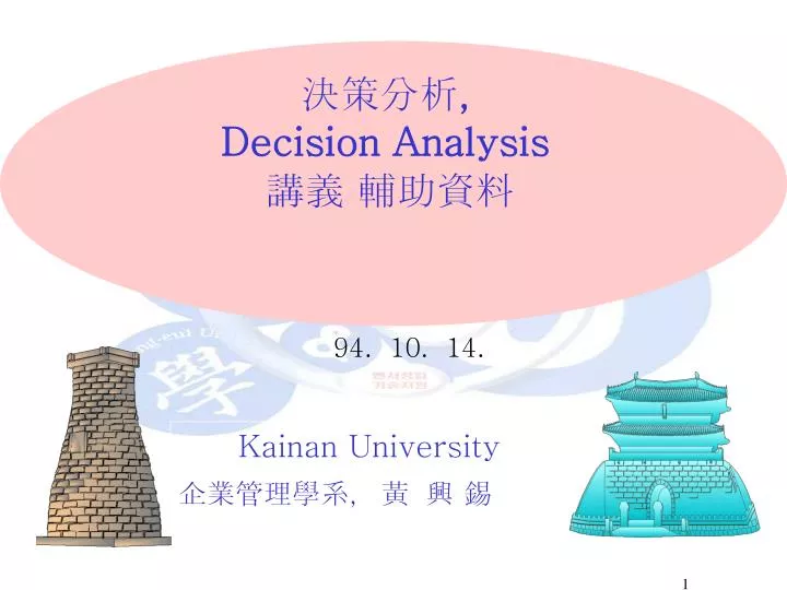 PPT - Kainan University 企業管理學系 , 黃 興 錫 PowerPoint Presentation - ID:6016815