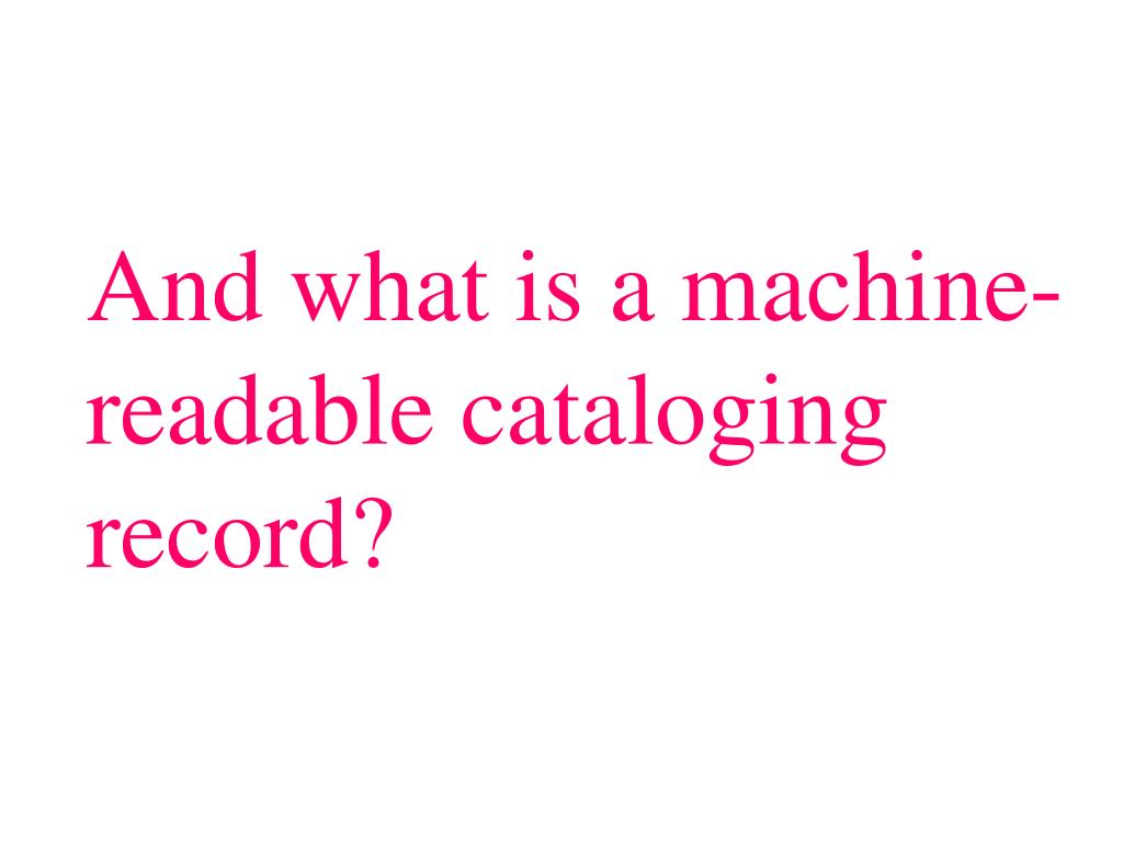 PPT - MARC21 for School Librarians PowerPoint Presentation, free ...