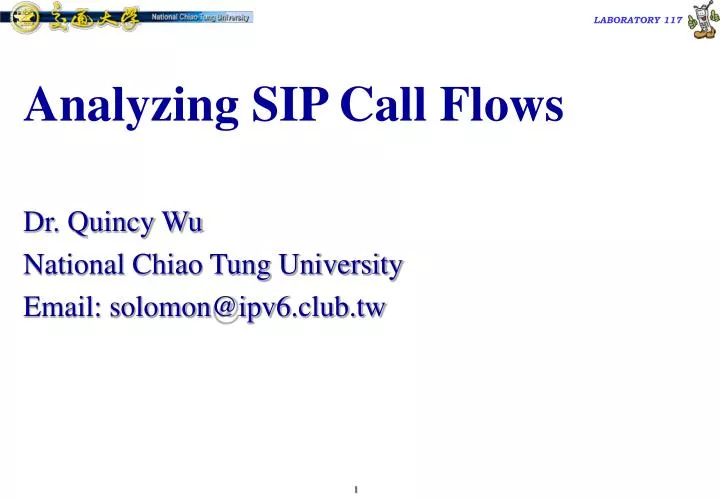 PPT - Analyzing SIP Call Flows PowerPoint Presentation, free download ...