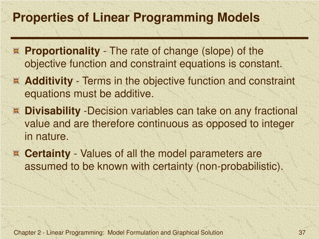 Ppt Chapter 2 Linear Programming Model Formulation And Graphical