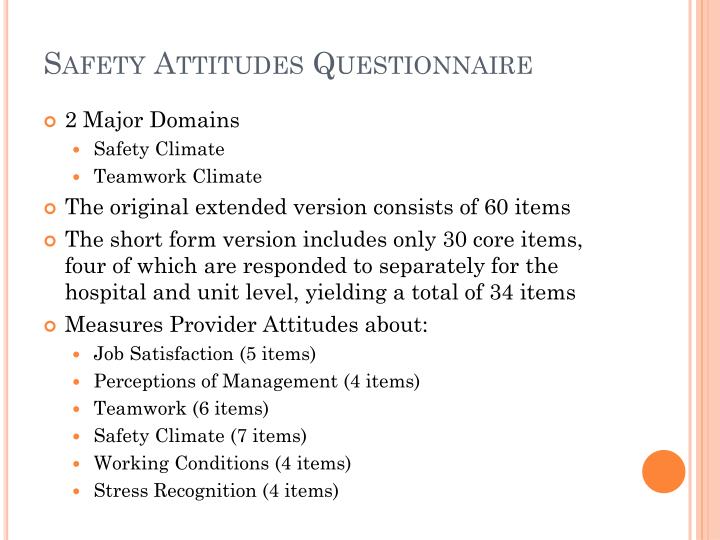 PPT - Culture of Safety Surveys Taking the Pulse of Your Organization ...