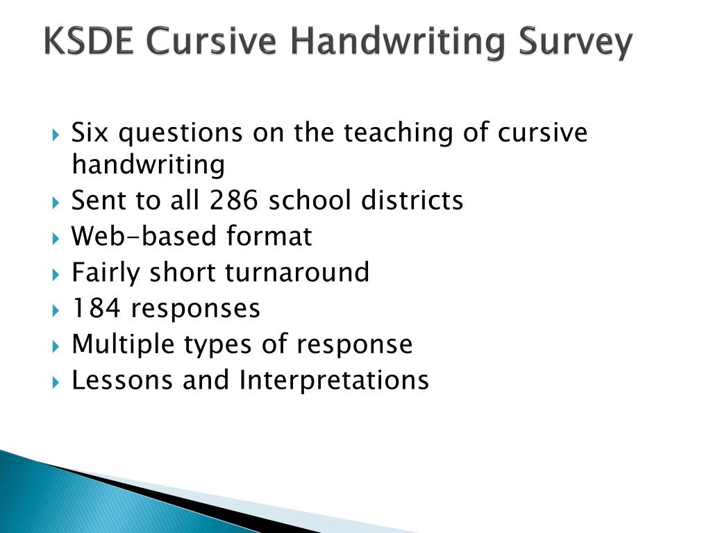 PPT - Kansas Department of Education Handwriting Standards PowerPoint ...