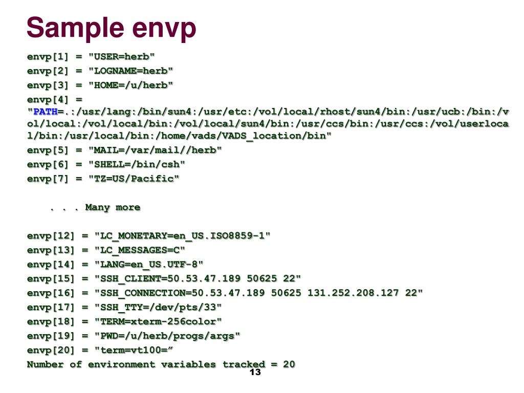 Ppt Cs 201 Computer Systems Programming Chapter 2 Argc Argv Envp System Libs