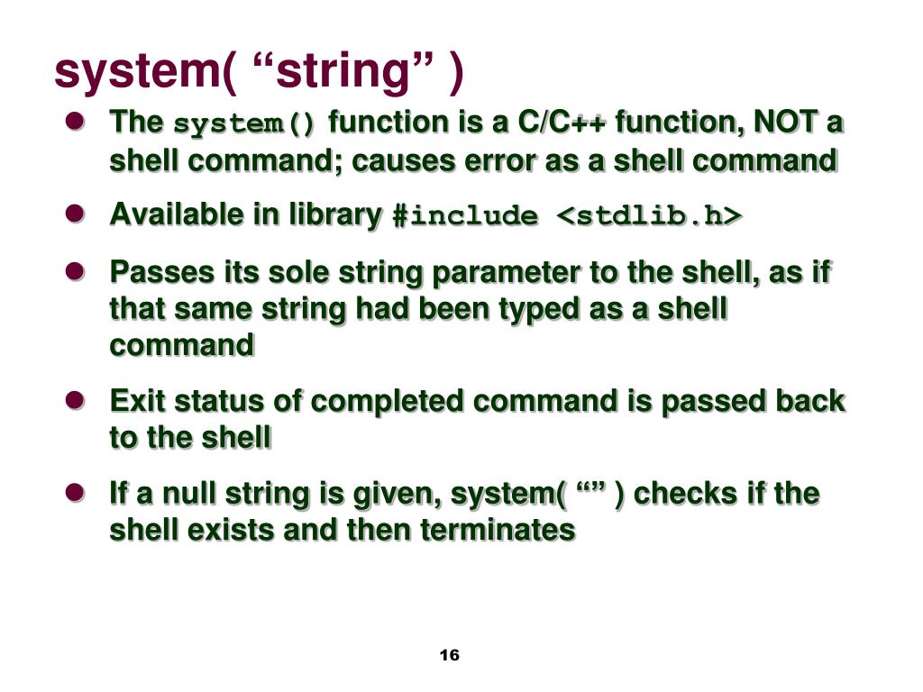 Ppt Cs 201 Computer Systems Programming Chapter 2 Argc Argv Envp System Libs