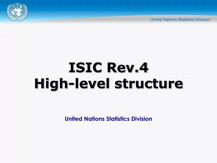 PPT - United Nations Statistics Division PowerPoint Presentation, free ...