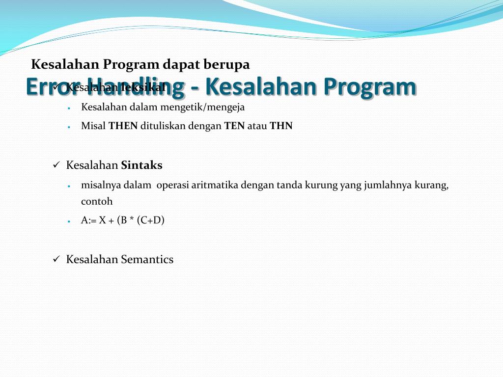 PPT - Cara Penanganan Kesalahan PowerPoint Presentation, free download ...