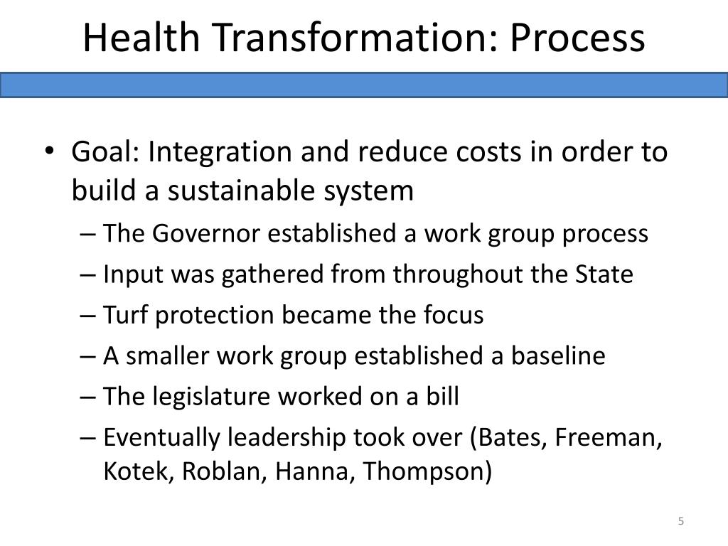PPT - Health Care Transformation & Coordinated Care Organizations ...