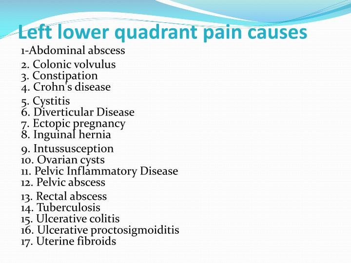 PPT - Left lower quadrant abdominal pain and mass PowerPoint ...