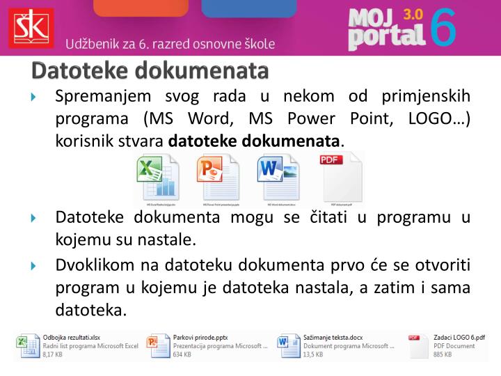 PPT - Vrste datoteka, dokumenti PowerPoint Presentation - ID:6023050