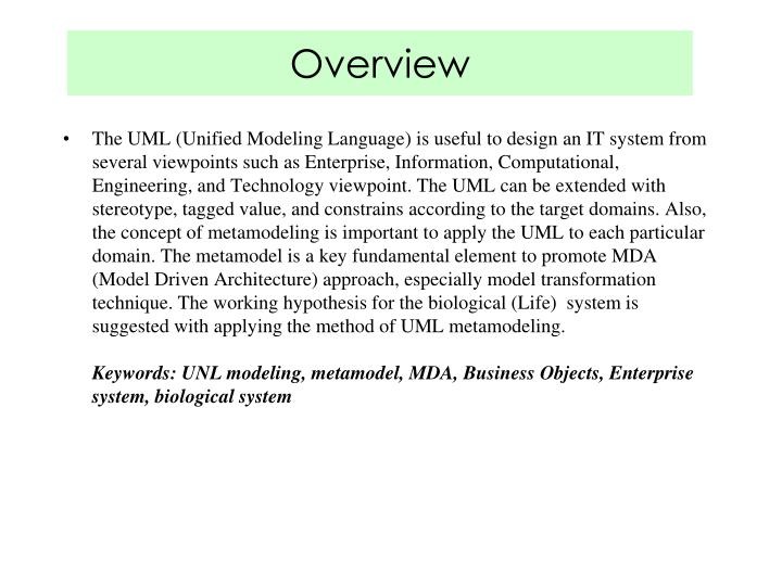 PPT - The Concept of Metamodel on UML meta modeling A Working Model ...