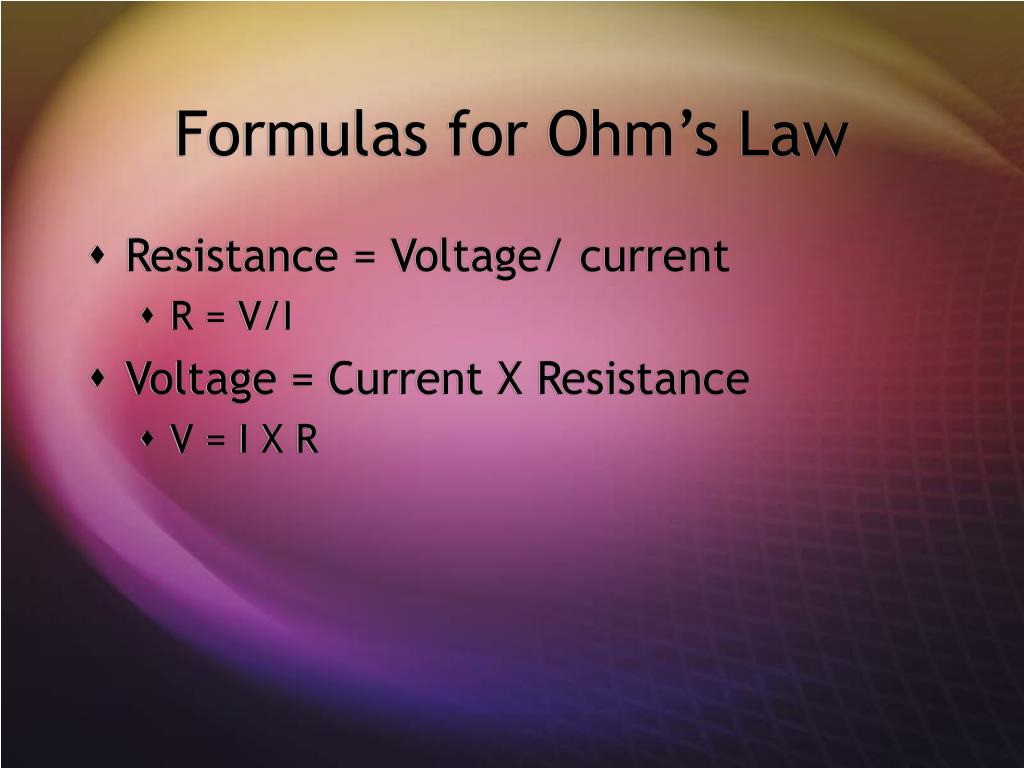 PPT - Ohm’s Law and Electrical Power PowerPoint Presentation, free ...