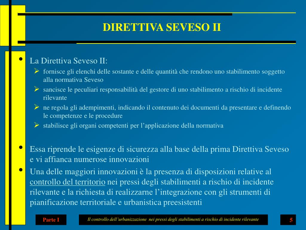 PPT - IL CONTROLLO DELL’URBANIZZAZIONE IN AREE A RISCHIO DI INCIDENTE ...
