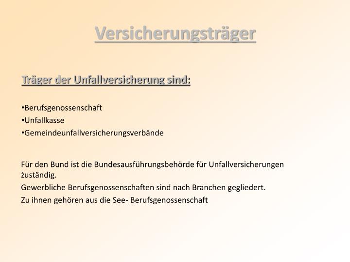 PPT - Unfallversicherung PowerPoint Presentation - ID:6026167