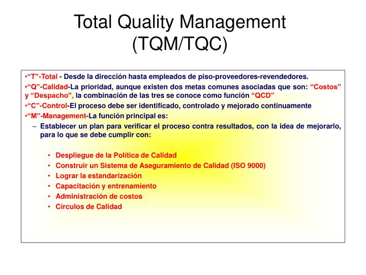 PPT - Gestión de la Calidad PowerPoint Presentation - ID:6027462