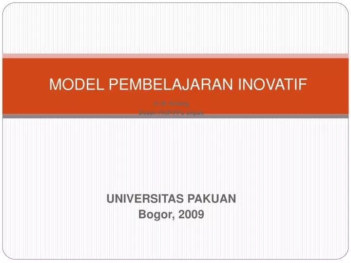 PPT - MODEL PEMBELAJARAN INOVATIF PowerPoint Presentation, free ...