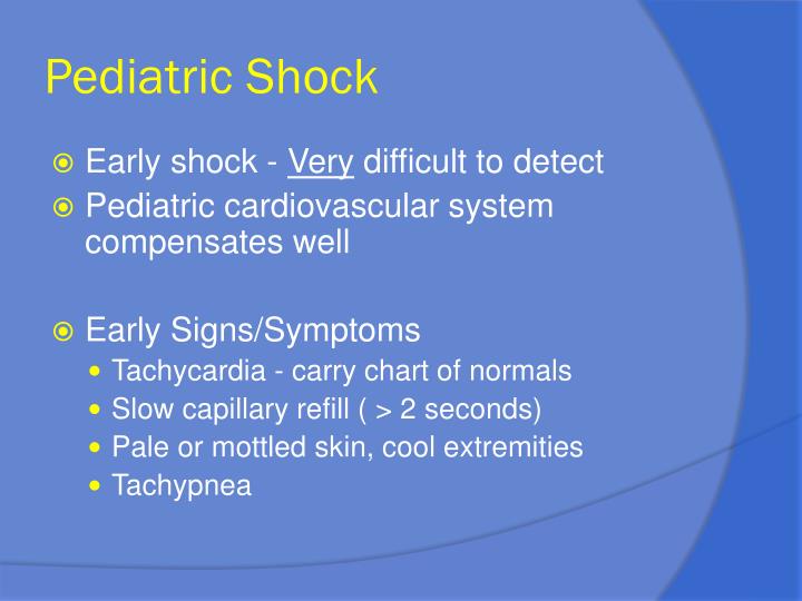PPT - Recognition and Initial Management of Pediatric Shock and ...