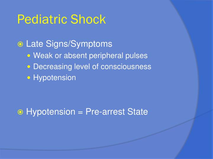 PPT - Recognition and Initial Management of Pediatric Shock and ...