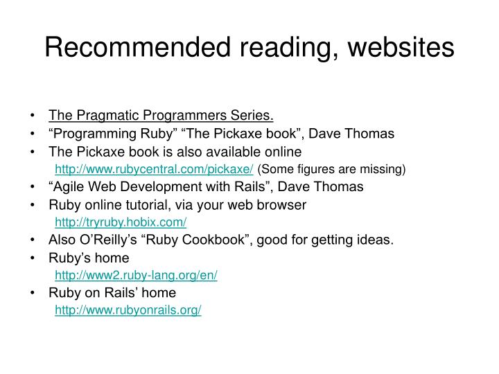 PPT - The Ruby Programming Language PowerPoint Presentation - ID:6029630