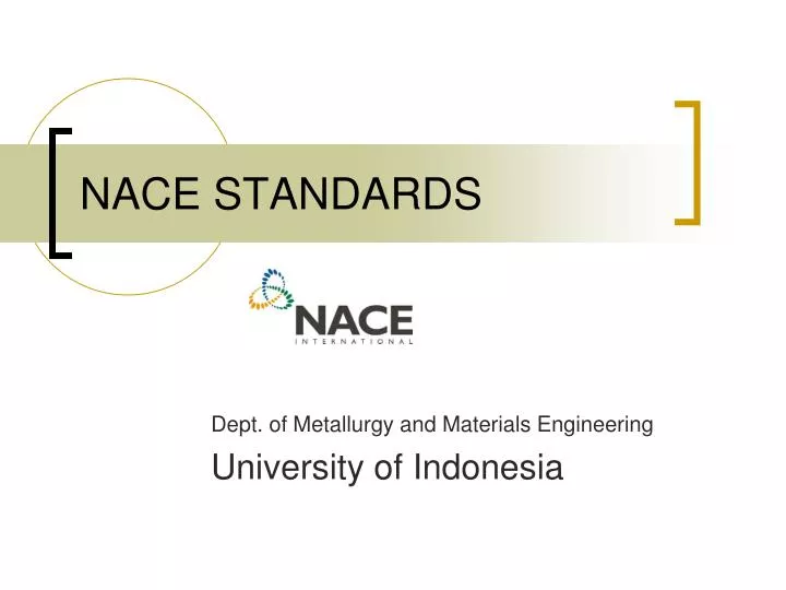 PPT - NACE STANDARDS PowerPoint Presentation, free download - ID:6030190